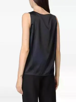 Emporio Armani V-neck Satin Tank Top