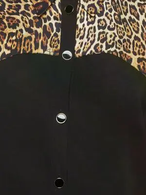 Just Cavalli Animal-print Paneled Dress