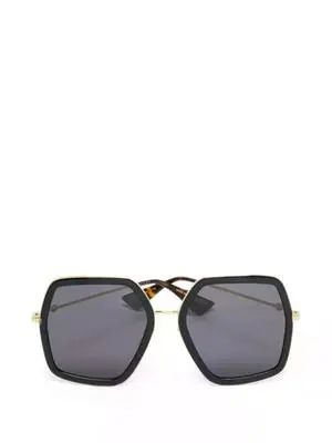 Gucci Geometric Sunglasses - Black