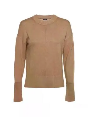 JOSEPH Ribbed Knit Crew Neck Long Sleeve Sweater
