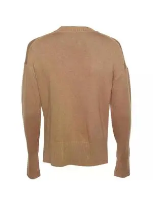 JOSEPH Ribbed Knit Crew Neck Long Sleeve Sweater