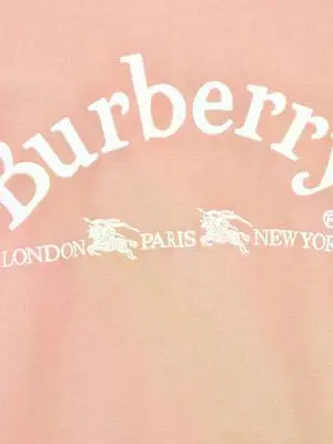 Burberry Logo Embroidered Sweatshirt