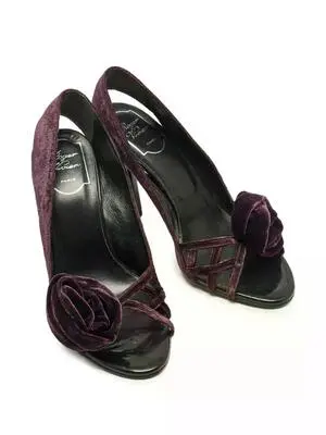ROGER VIVIER Bow Open-toe Pumps