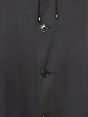 Burberry Single-breasted Hooded Coat