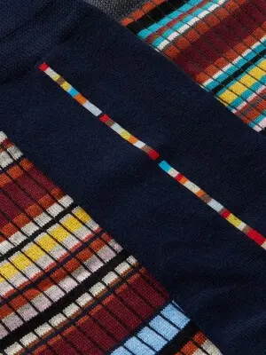 Paul Smith Pack Of Three Striped Cotton-blend Socks