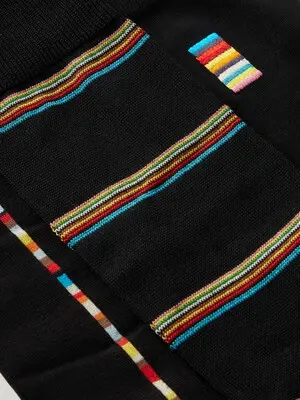 Paul Smith Pack Of Three Striped Cotton-blend Socks