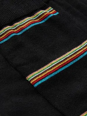 Paul Smith Pack Of Three Striped Cotton-blend Socks