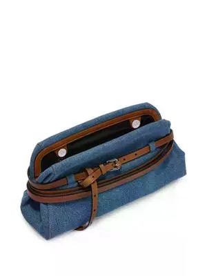 Moschino Belted Denim Clutch Bag