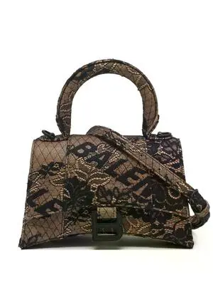 Balenciaga Xs Hourglass Lace Shoulder Bag