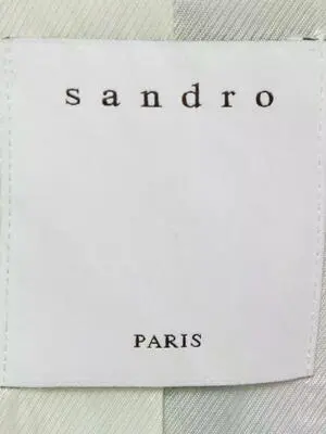 Sandro Plaid Double-breasted Blazer