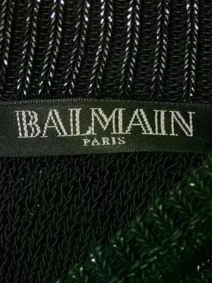 Balmain Chevron Diamond Knit Mini Dress