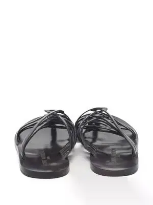 LOUIS VUITTON Patent Leather Multi-strap Thong Sandals