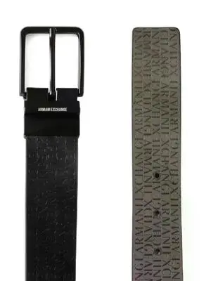 Emporio Armani Reversible Logo Print Belt