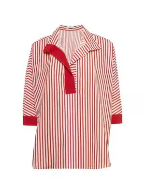 Carolina Herrera Striped Oversized Top