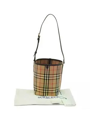 Burberry Ashby Check-pattern Bucket Bag