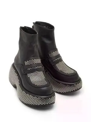 Loewe Embellished Leather Boots