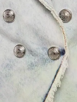 Balmain Double-breasted Denim Jacket