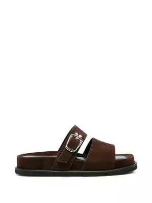 ADRIANNA FERETTI Suede Buckle-fastening Sandals