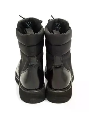 Prada Monolith Lace-up Ankle Boots