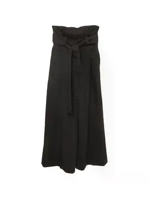 Stella McCartney Wool Belted Wide-leg Trousers