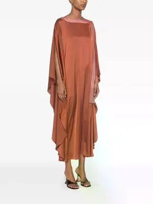 LE RJTANGE Satin Draped Dress