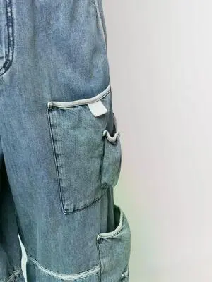 DIESEL® Wide Leg Cargo Jeans