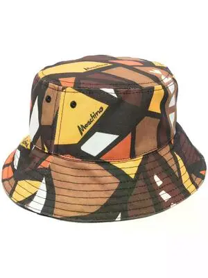 Moschino Graphic Print Bucket Hat - Brown