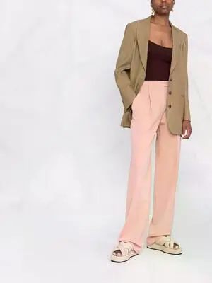 Alberta Ferretti High-waisted Wide-leg Trousers