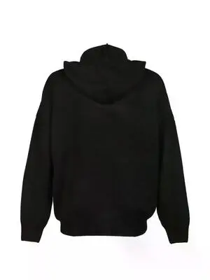 032C Selfie Intarsia-knit Camouflage-pattern Hoodie