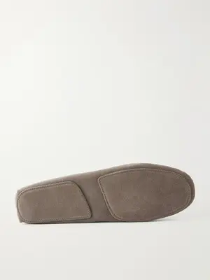 Thom Sweeney Suede Slippers