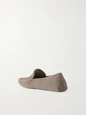 Thom Sweeney Suede Slippers