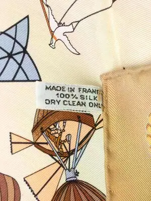Hermès Les Folies Du Ciel' Silk Handkerchief