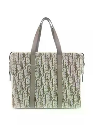 Dior Large Oblique Wool Corolle Tote Bag
