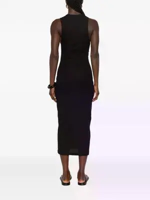 Wardrobe.NYC Ribbed-knit Sleeveless Midi Dress