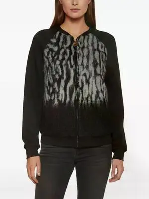Roberto Cavalli Mohair-blend Jersey Jacket