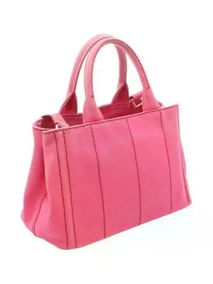 Prada Mini Canapa Tote Satchel - Pink