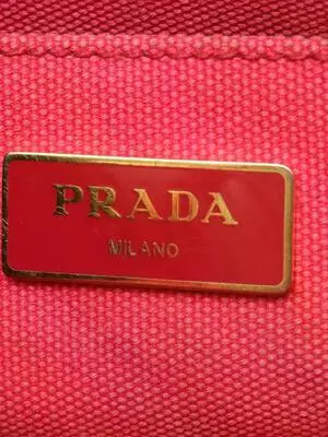 Prada Mini Canapa Tote Satchel - Pink