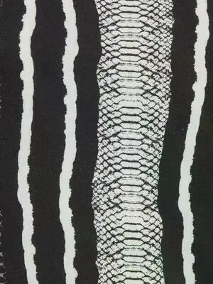 Roberto Cavalli Snakeskin Print Long Sleeve Top