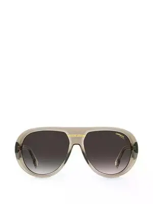 Carrera Eyewear Pilot Sunglasses With Tinted Lenses And Gold-tone Hardware - Grey