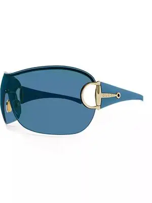 Gucci Gold Metallic Oversized Frames
