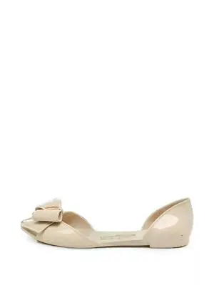 Ferragamo Gold Tone Flats For Women
