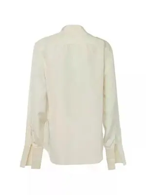 Prada Pleated Satin Blouse
