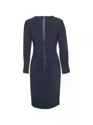 LANVIN V-neck Long Sleeve Midi Dress