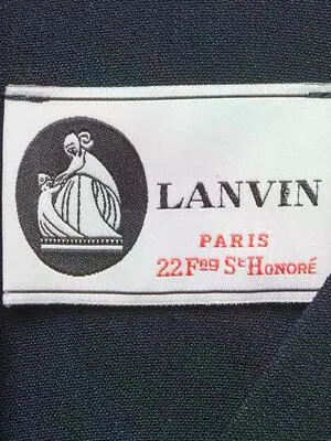 LANVIN V-neck Long Sleeve Midi Dress