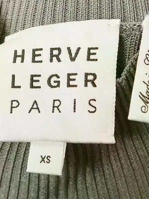 Herve Leger Rib-knit Mini Dress