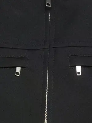 COURREGES Crepe Cropped Jacket With Suspender Detail