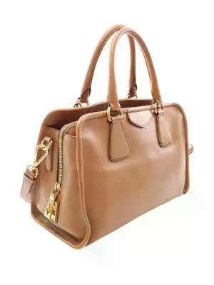 Prada City Calf Satchel - Brown