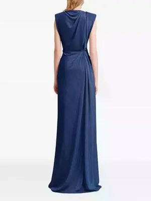 GEMY MAALOUF Draped V-neck Dress