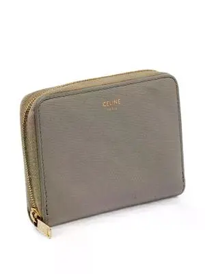 Celine 2019 Zip-around Leather Wallet - Grey