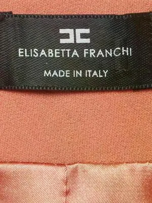 Elisabetta Franchi Lace-detail Peplum Jacket - Orange